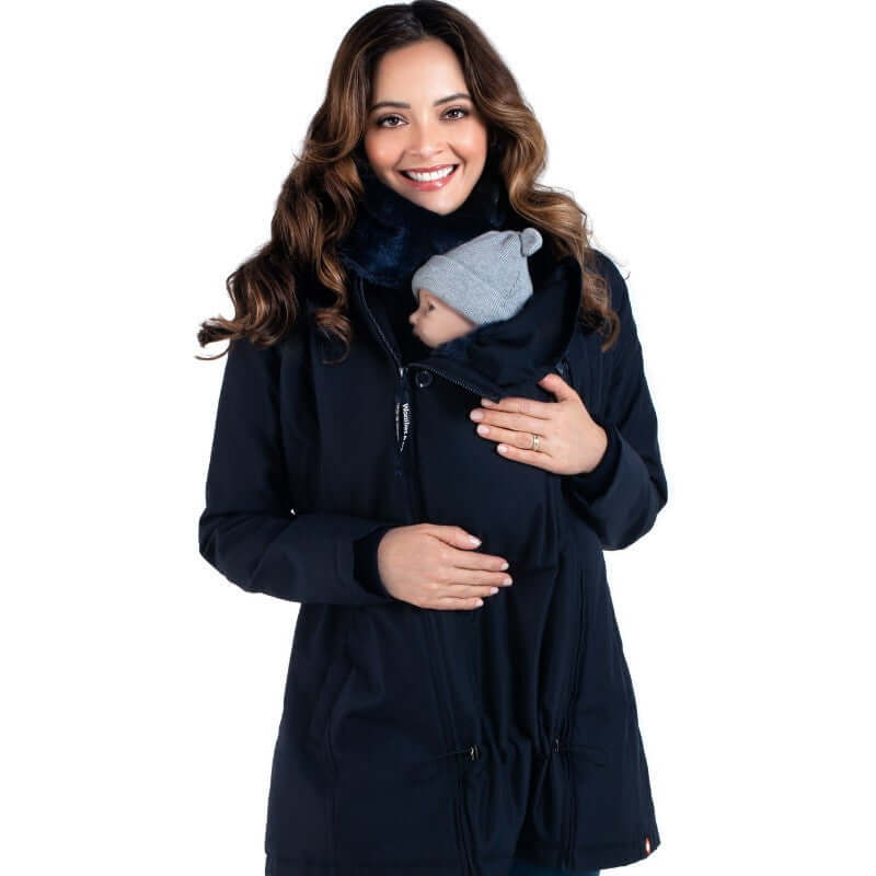 Babywearing coat: Wombat & Co. London - Wallaby - Navy | Babymaxi